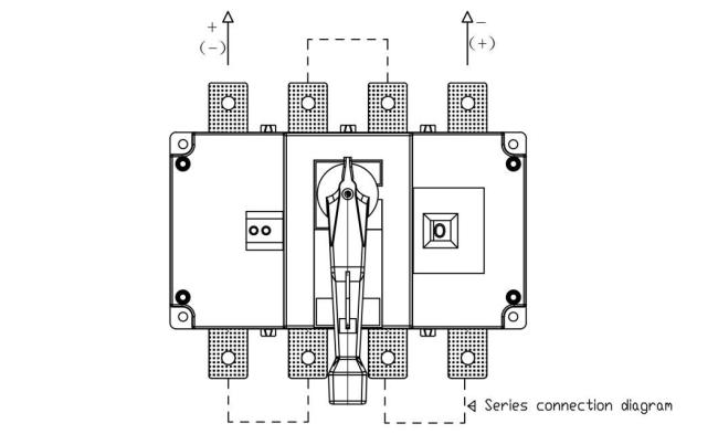 Solar PV Isolator Switch DC1000V 1500V 160A 250A 400A 630A 800A 1250A Disconnector Switch