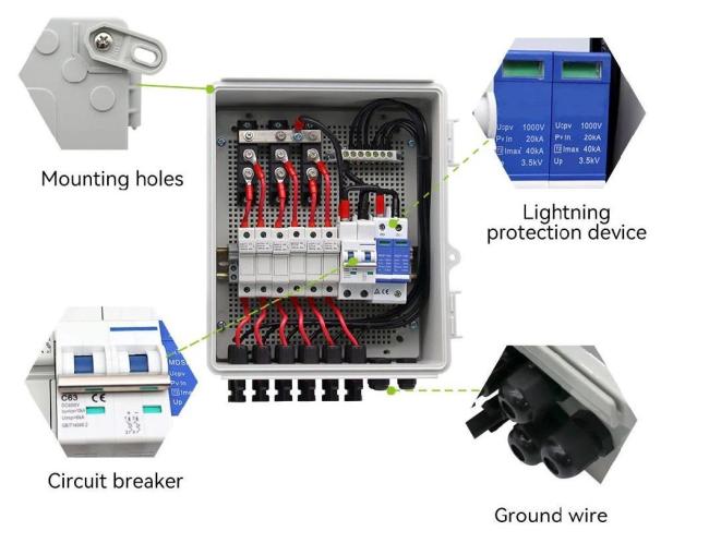 Gd-PV6/1 DC 1000V Junction/Distribution/Combiner Box Solar Panel System