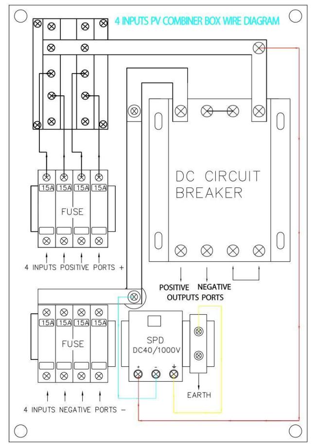 Hot Selling 12 String PV Combiner Box Photovoltaic Power Distribution Box DC 1000V PV Solar Panel Combiner Box