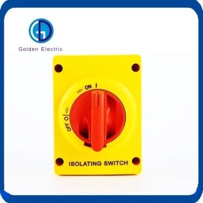 IP66 Waterproof 32A Panel Mounting Cage Type DC Disconnector Switches Isolating Switch Box DC Isolators
