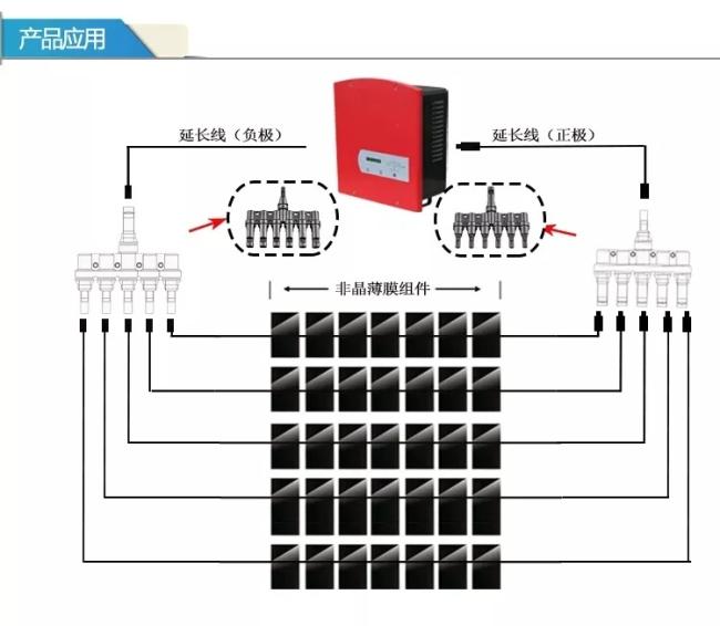 1000V DC PV004-T5 30A 5 to 1 Branch Solar Multiple PV Connector Mc4 Connectors with Good Price in Stock