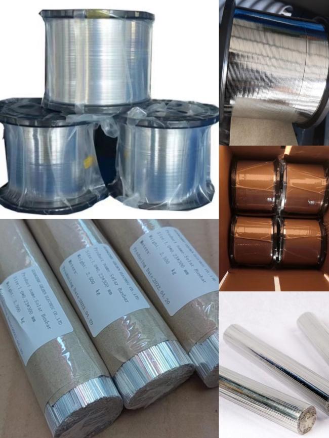Tin/ Nikcel/ Silver Plated Copper Alloy Ribbon/ Flat Wire PV Ribbon Wire