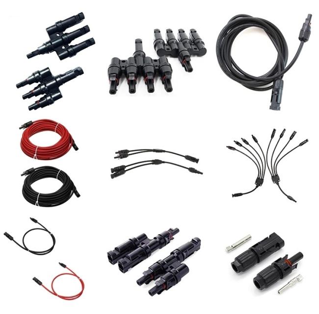 IP67 Waterproof PV Solar Branch Connector 2 to 1 Male and Female Cable Y Type Mc4 Solar PV Connectors