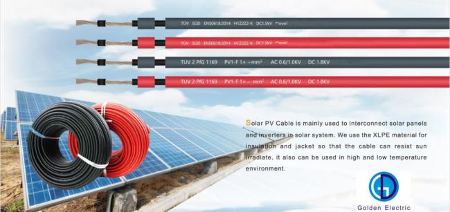 Single/Double Core TUV Approval 4mm&sup2; 6mm&sup2; 10mm&sup2; Solar Power Cable Wires AC1000V DC 1500V Solar PV Cable