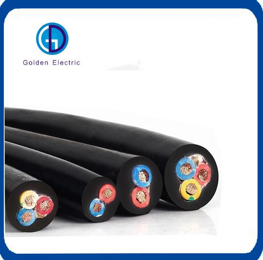 Factory High Quality 3 Core 1.5mm2 Flexible Copper Conductor Insulated Sheathed Rubber Cable