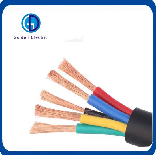 Factory High Quality 3 Core 1.5mm2 Flexible Copper Conductor Insulated Sheathed Rubber Cable