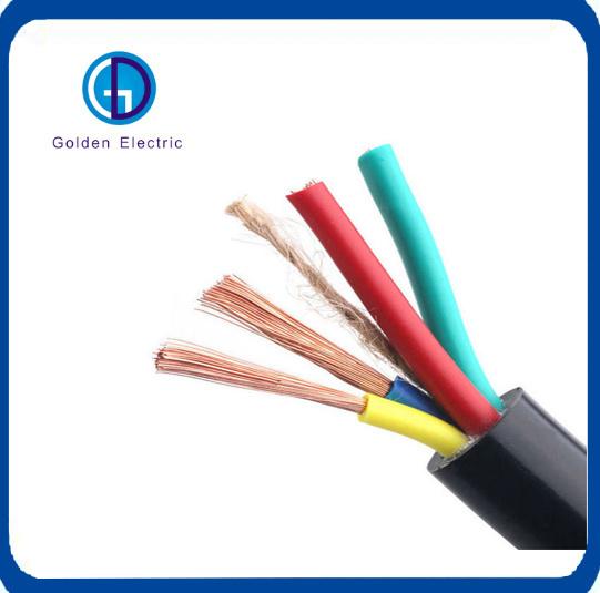 Factory High Quality 3 Core 1.5mm2 Flexible Copper Conductor Insulated Sheathed Rubber Cable