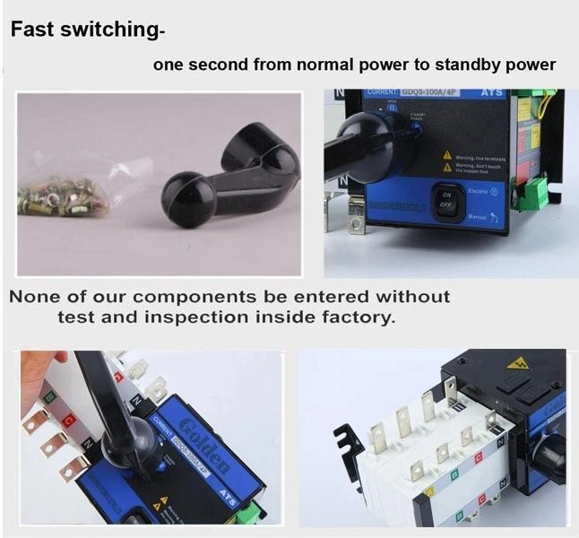 1A-3200A Gdq5 Dual Power Automatic Transfer Switch 4p