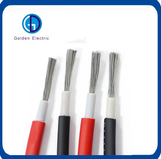 TUV Approval Red Black Battery DC 4mm2 6mm2 10mm2 16mm2 PV Solar Power Cable Wire for Solar Panel