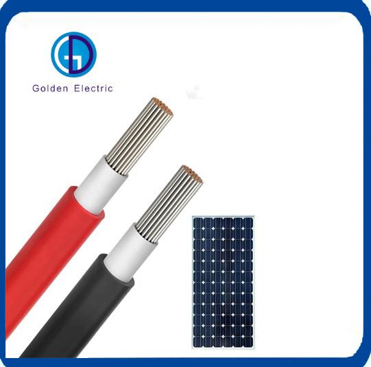 TUV Approval Red Black Battery DC 4mm2 6mm2 10mm2 16mm2 PV Solar Power Cable Wire for Solar Panel
