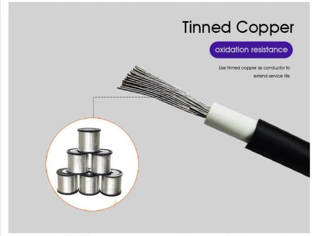 TUV Approval Red Black Battery DC 4mm2 6mm2 10mm2 16mm2 PV Solar Power Cable Wire for Solar Panel