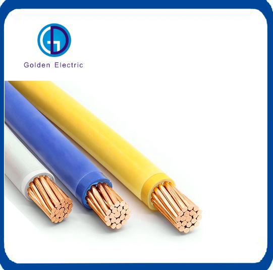 Black PVC Insulation Nylon Jacket Single Core 5.5mm 1/0 2/0 3/0 4/0 AWG Thhn Standard Copper Wire