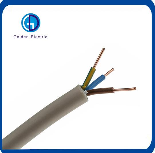 Electrical Cable Nym 3X1.5 mm 3X2.5 mm PVC Insulation Copper Conductor Cable Wire