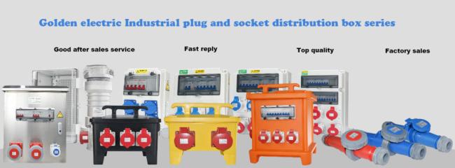 Customize High Quality Portable Combination Distribution Box Waterproof Plastic Industrial Socket Box