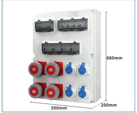 Customize High Quality Portable Combination Distribution Box Waterproof Plastic Industrial Socket Box