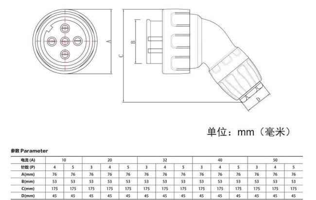 Gd-56p Series Australian Standard Industrial Plug Outdoor Emergency Bend Plug Generator Plug