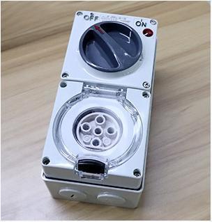 Australian Standard Integrated Industrial Socket Combined Switch Isolation Socket Porous IP66 Square Socket