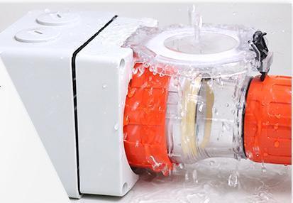 Australian Standard Integrated Industrial Socket Combined Switch Isolation Socket Porous IP66 Square Socket