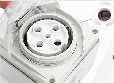 Australian Standard Integrated Industrial Socket Combined Switch Isolation Socket Porous IP66 Square Socket