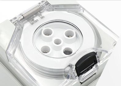 Australian Standard Integrated Industrial Socket Combined Switch Isolation Socket Porous IP66 Square Socket