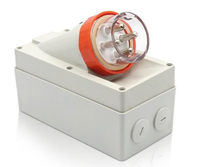 IP66 Australian Standard Industrial Inverted Plug Outdoor Waterproof Plug Multi-Pin Round Hole Plug Surface Mounted Inverted Plug