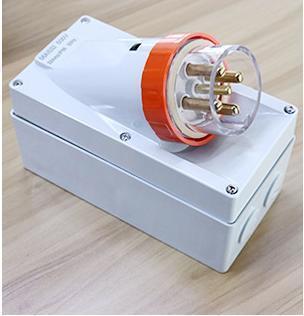 IP66 Australian Standard Industrial Inverted Plug Outdoor Waterproof Plug Multi-Pin Round Hole Plug Surface Mounted Inverted Plug