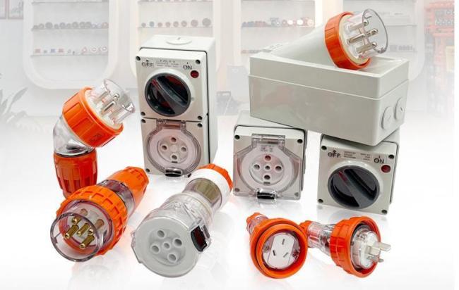 IP66 Australian Standard Industrial Plug Connector Industrial Bend Socket Australian Waterproof Outdoor Cable Socket