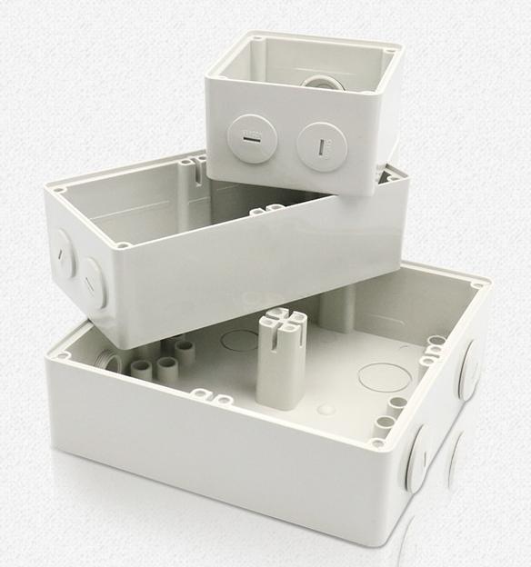 Factory Supply One Base Two Four Base Surface Mounted Junction Box Switch Base Box Junction Box