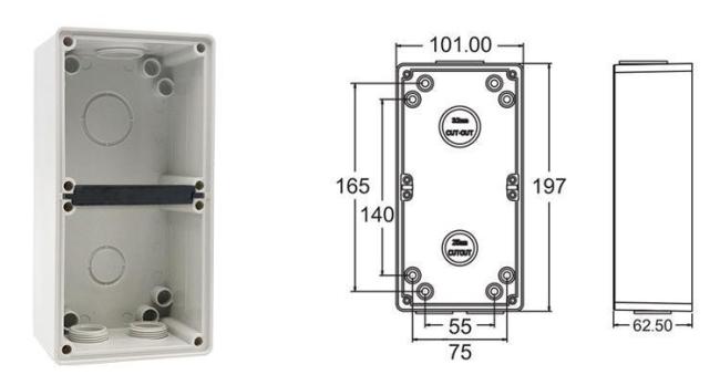 Factory Supply One Base Two Four Base Surface Mounted Junction Box Switch Base Box Junction Box