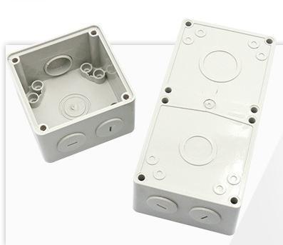 Factory Supply One Base Two Four Base Surface Mounted Junction Box Switch Base Box Junction Box