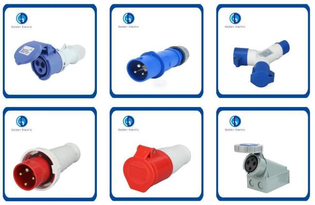 Factory Price IP44 Waterproof Industrial Interlock with Switch 3p 5p 32A