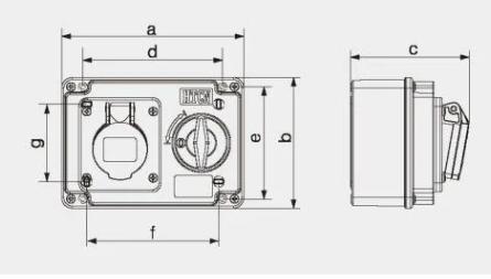Factory Price IP44 Waterproof Industrial Interlock with Switch 3p 5p 32A