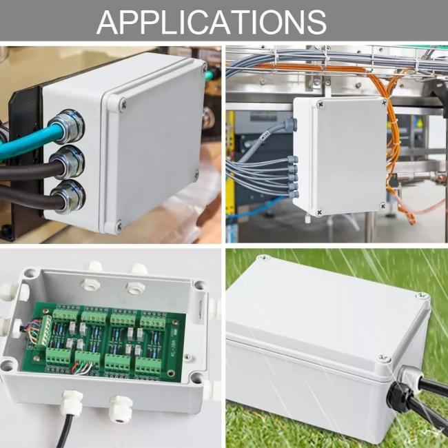 300*200*180mm Size Waterproof IP67 Junction Box Outdoor Plastic Electronic Enclosure Panel Junction Box