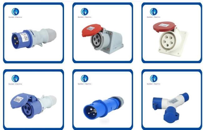 3p 5p 63A IP67 Waterproof Industrial Interlock with Switch
