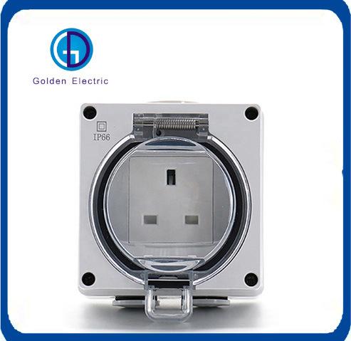 UK IP66 1gang Socket 13A Waterproof Socket