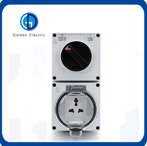 Multi Function Socket Series IP66 16A 250V Waterproof Socket and Switch