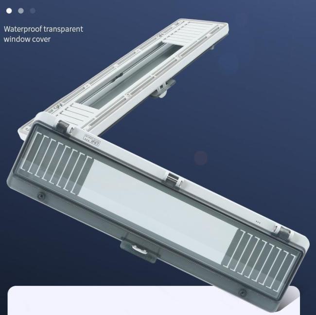 IP67 Transparent Protective Window Cover Distribution Box Switch Waterproof See-Through Window PC Material