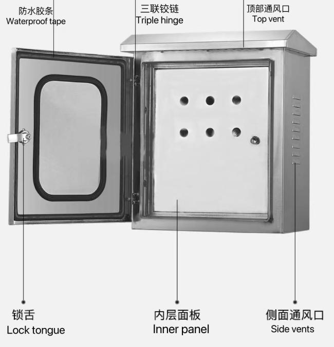High Quality Waterproof Stainless Steel Metal Enclosure Outdoor Distribution Box