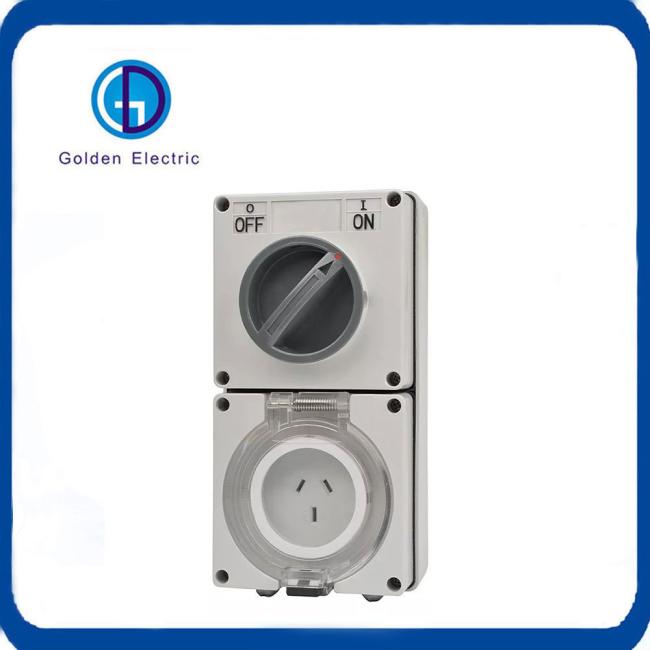 10A 20A 32A 40A 50A 4pins Round Surface Sockets Australia Standard Socket Outlets 500V IP66 Industrial Plug and Socket