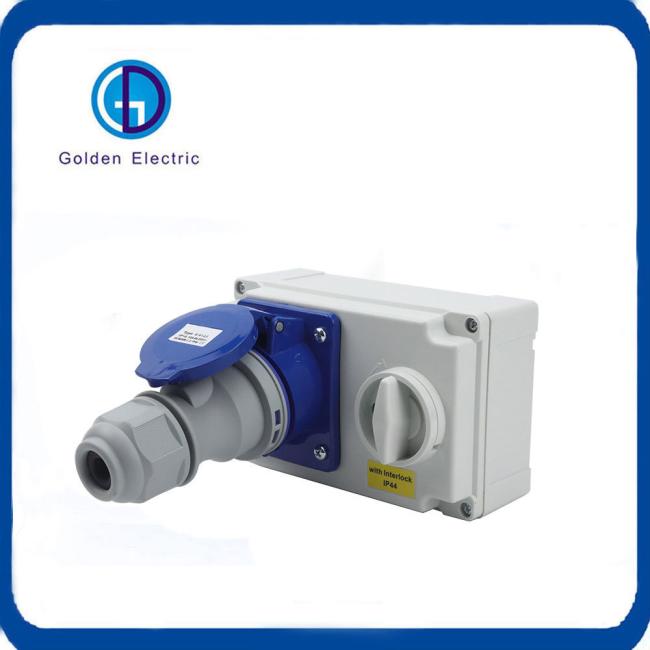 Au Standard IP66 500V 20A 32A Waterproof 3pin 4pin 5pin Round Combination Switch &amp; Socket