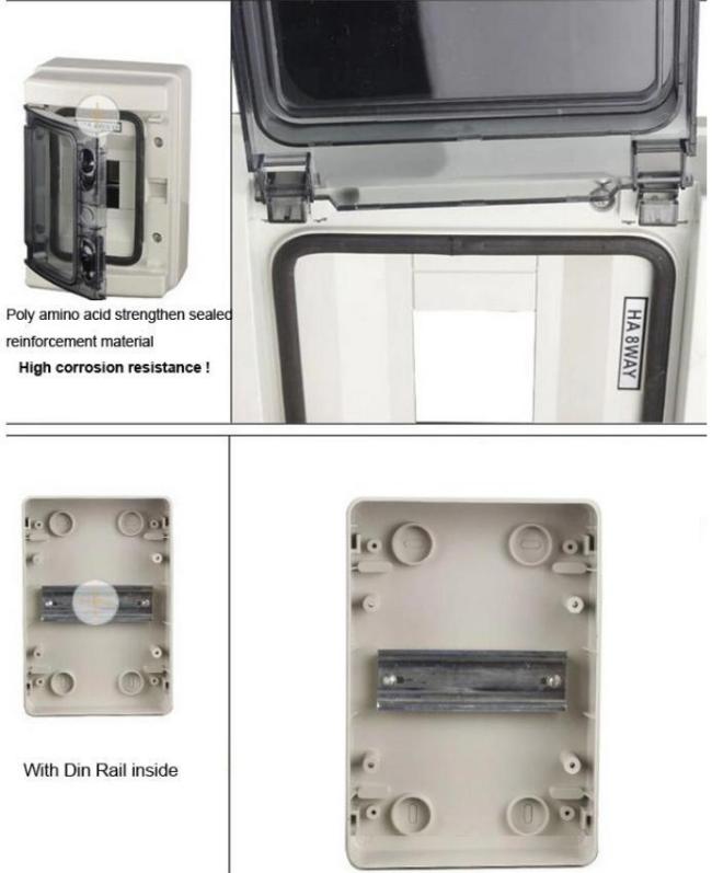 High Quality Enclosure 8 Way IP66 MCB Box 56CB8n Plastic Distribution Box MCB Switch Box