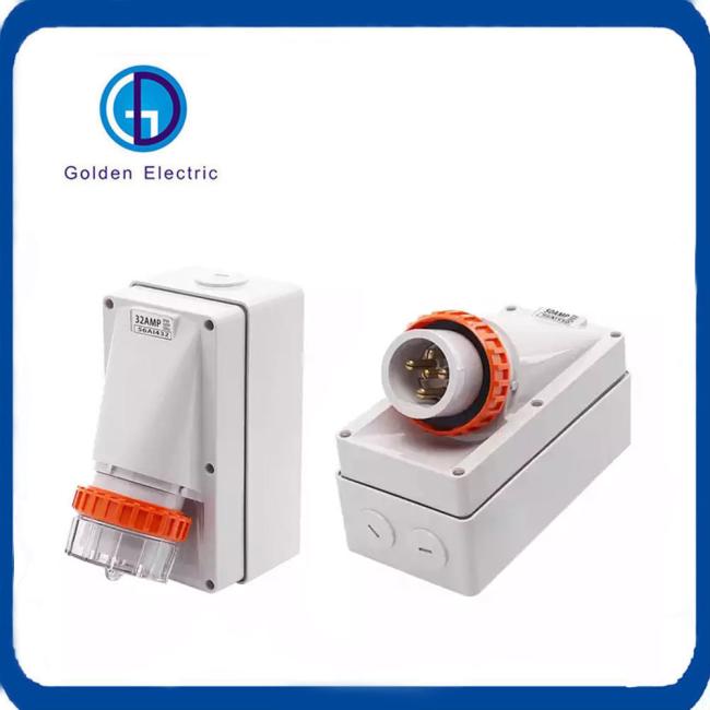 Factory Price 16A 32A 63A 125A Waterproof Outdoor Industrial Plug and Socket