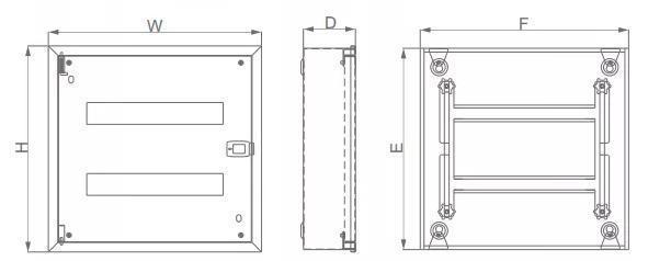 Factory Direct Sale High Quality Modular Enclosure Distribution Box DIN Rail Type