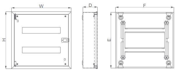 Surface/Flush Model 10-20way Metal Electrical Distribution Box