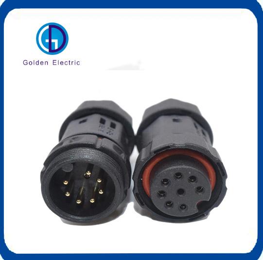 M19 3pin Connector IP68 Waterproof Connector Plug Socket Male Female 2 3 4 5 6 7 8 9 10 Pin Cable Connectors for LED Light