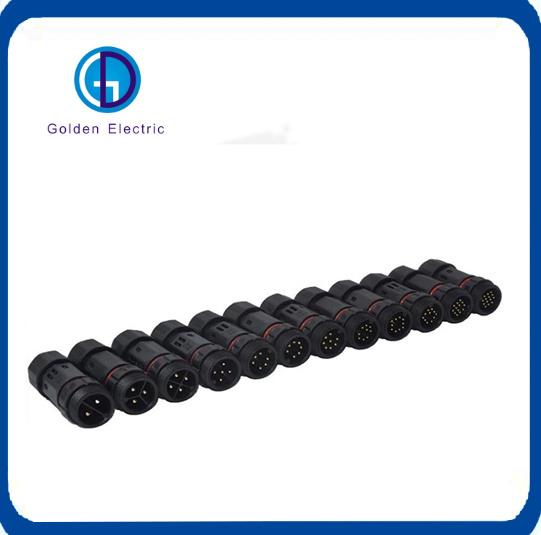 M19 3pin Connector IP68 Waterproof Connector Plug Socket Male Female 2 3 4 5 6 7 8 9 10 Pin Cable Connectors for LED Light