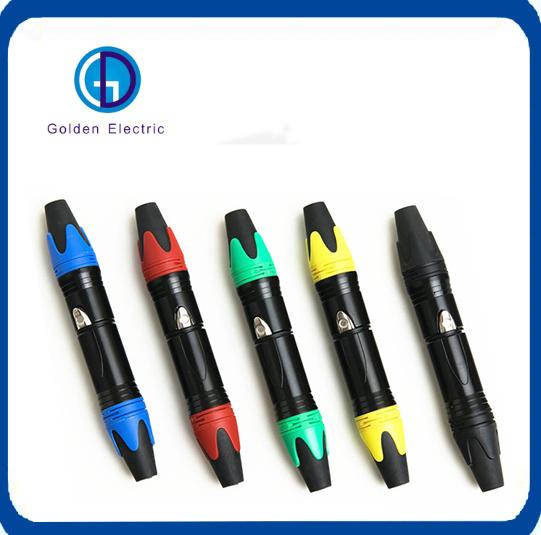 2023 Hot Sale 3pin Gold Colors XLR Plug Jack Male/Female Microphone Connector Mic Adapter XLR Cable