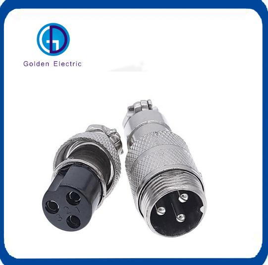 1set Circular Connector 2/3/4/5/6/7 Pin Male + Female 12mm Aviation Socket Plug Wire Panel Connector Gx12