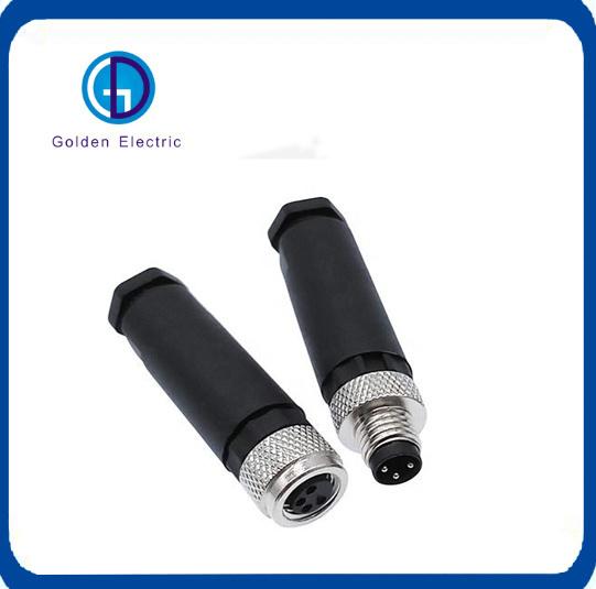 Male Female Plug Socket Screw Threaded Coupling 3pin 4pin Electric Waterproof Connectors M8 Sensor Connector