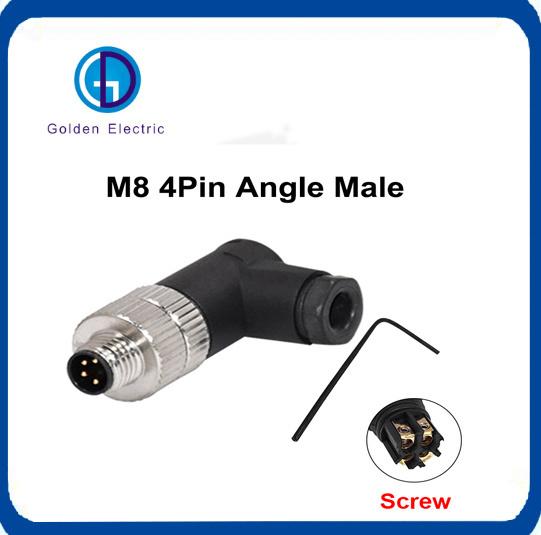 Male Female Plug Socket Screw Threaded Coupling 3pin 4pin Electric Waterproof Connectors M8 Sensor Connector